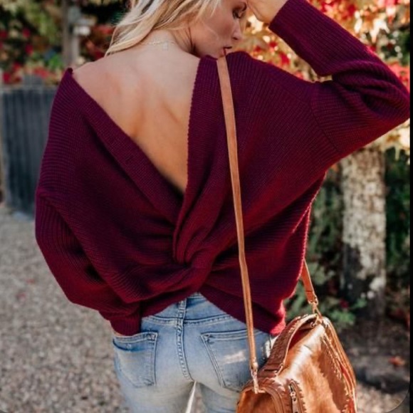 Sweaters | Twist Back Sweater | Poshmark
